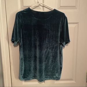 Vintage | Tops | Vintage Jason Maxwell Teal Velvet Blouse | Poshmark